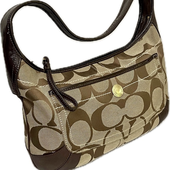 Coach | Bags | Coach Y2k Signature Jacquard Leather Shoulder Bag | Poshmark